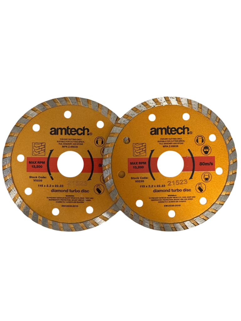 2-Pack Diamond Cutting Blade 4½"/115mm (Dry) | Lampfix